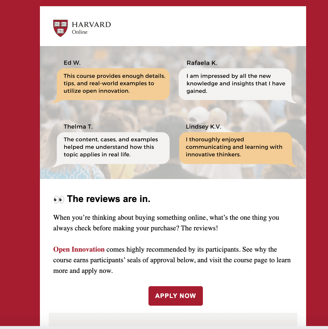 Membership Renewal Email